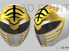 White Ranger helmet MMPR 3D model 3D printable | CGTrader