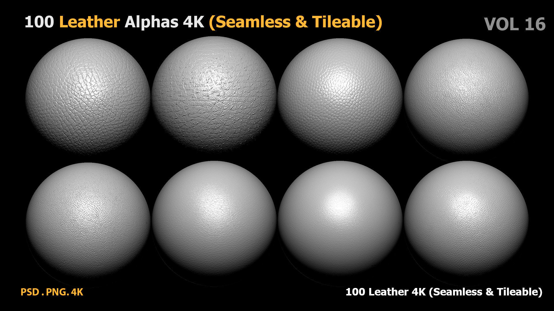 100 Leather Alphas 4K Seamless Tileable Texture | CGTrader