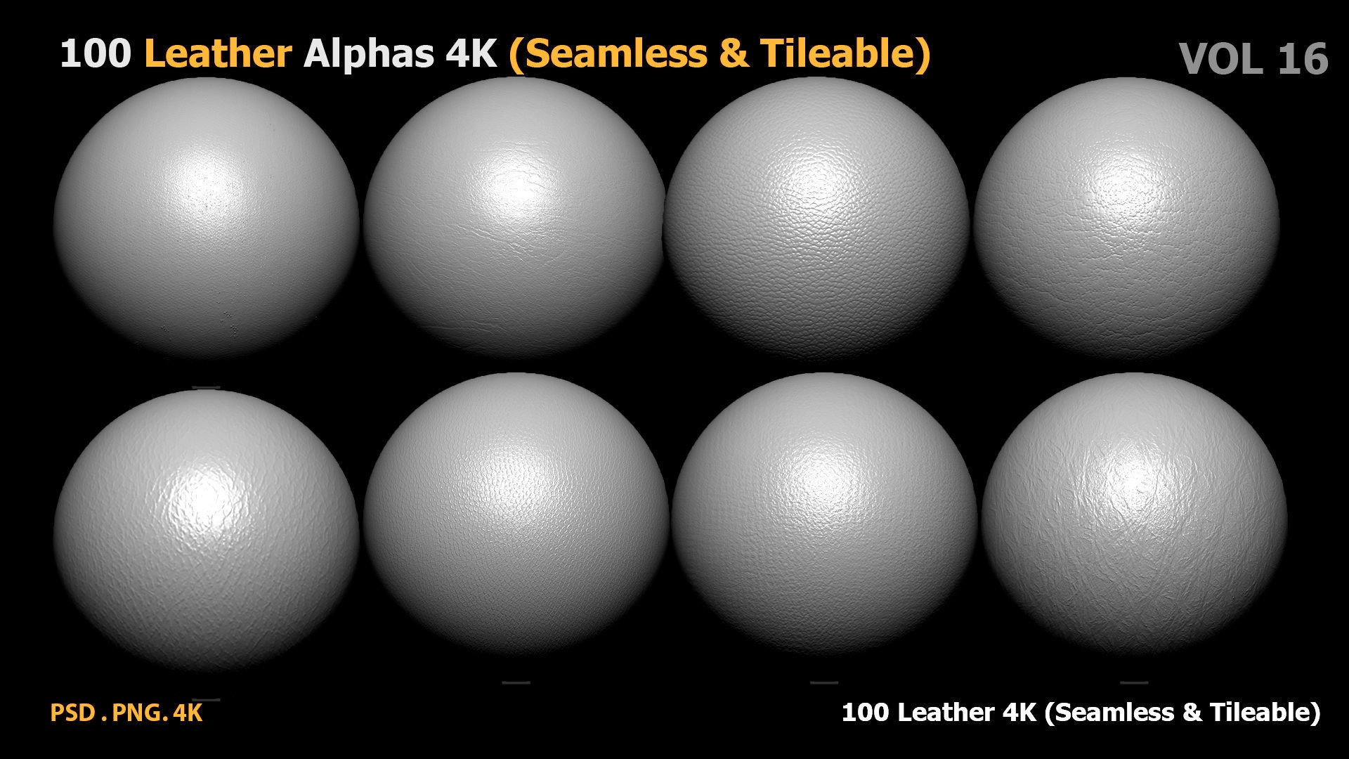 100 Leather Alphas 4K Seamless Tileable Texture | CGTrader