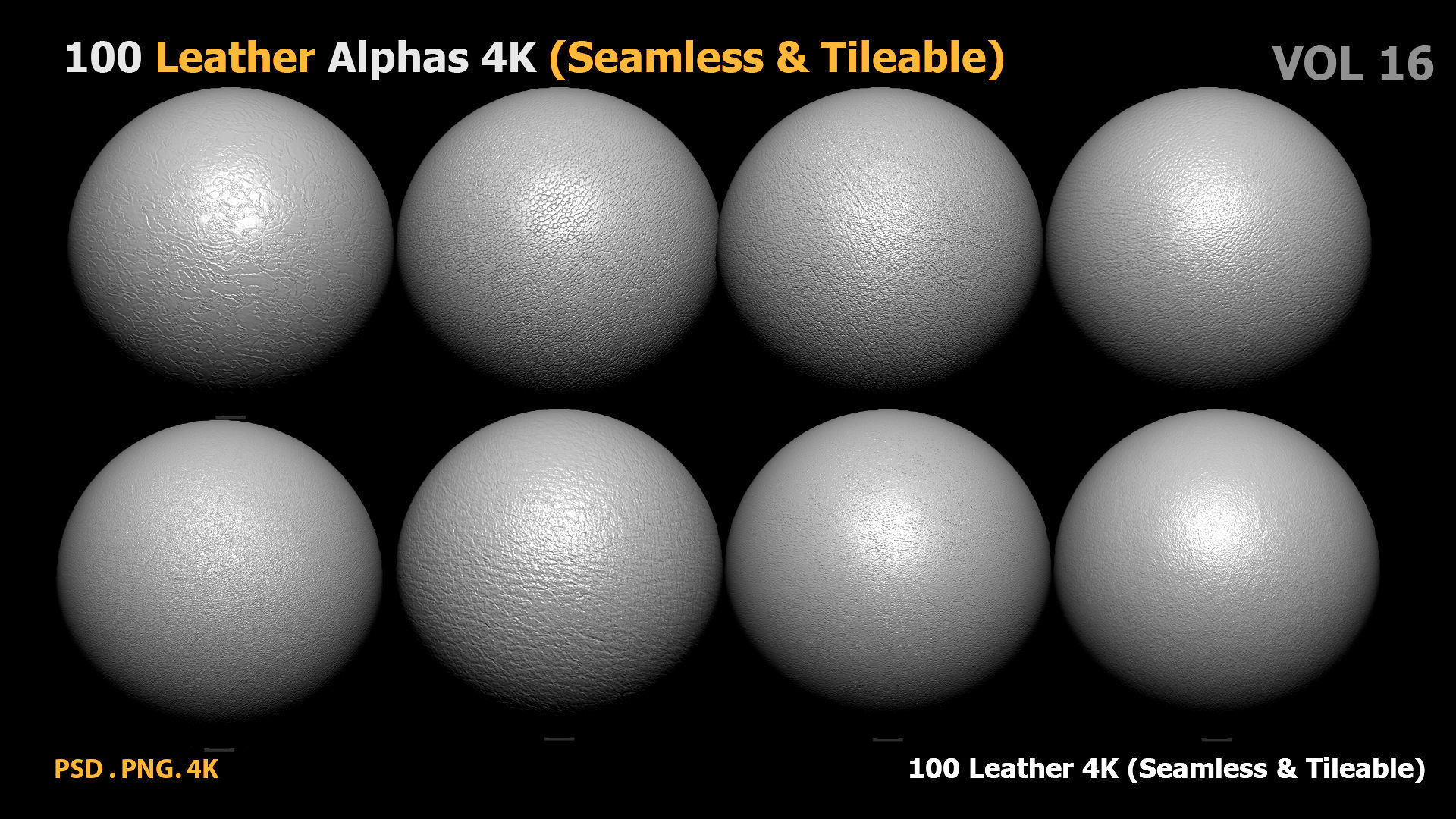 100 Leather Alphas 4K Seamless Tileable Texture | CGTrader