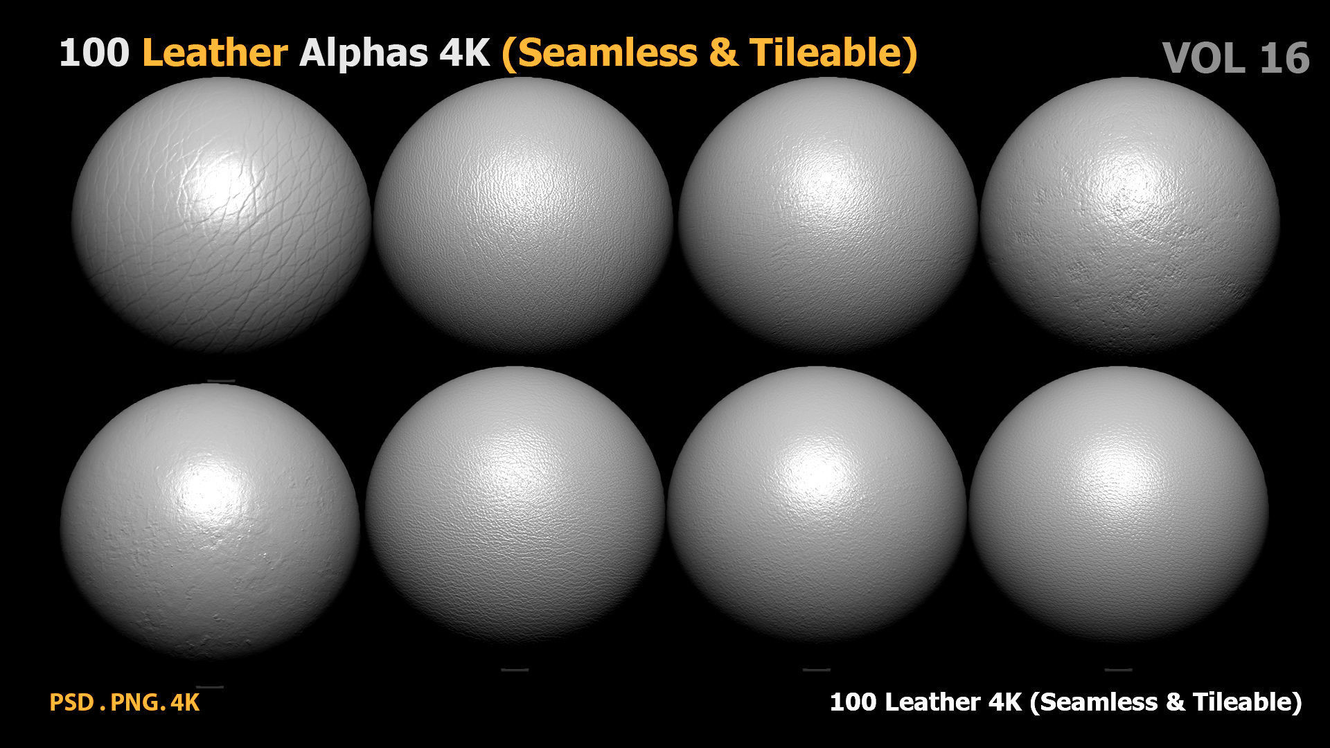 100 Leather Alphas 4K Seamless Tileable Texture | CGTrader
