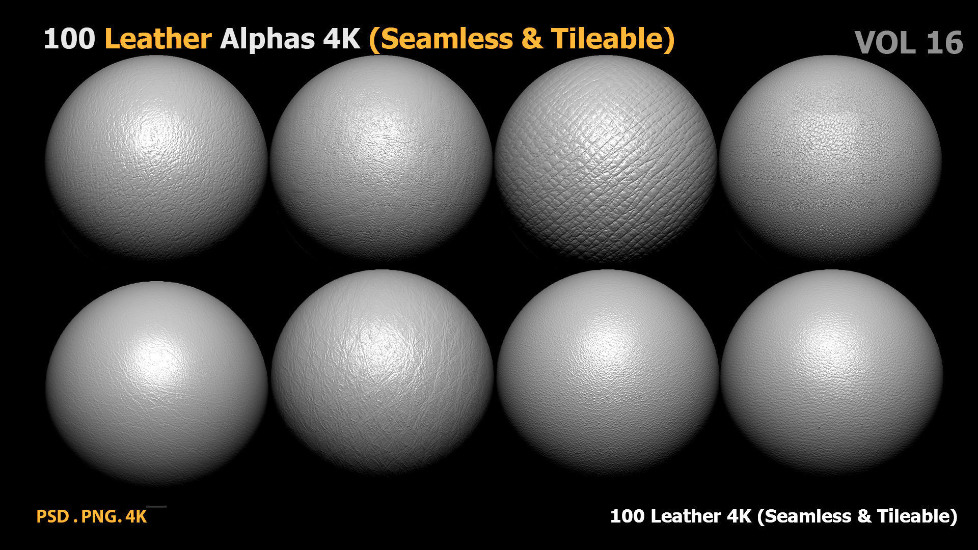 100 Leather Alphas 4K Seamless Tileable Texture | CGTrader