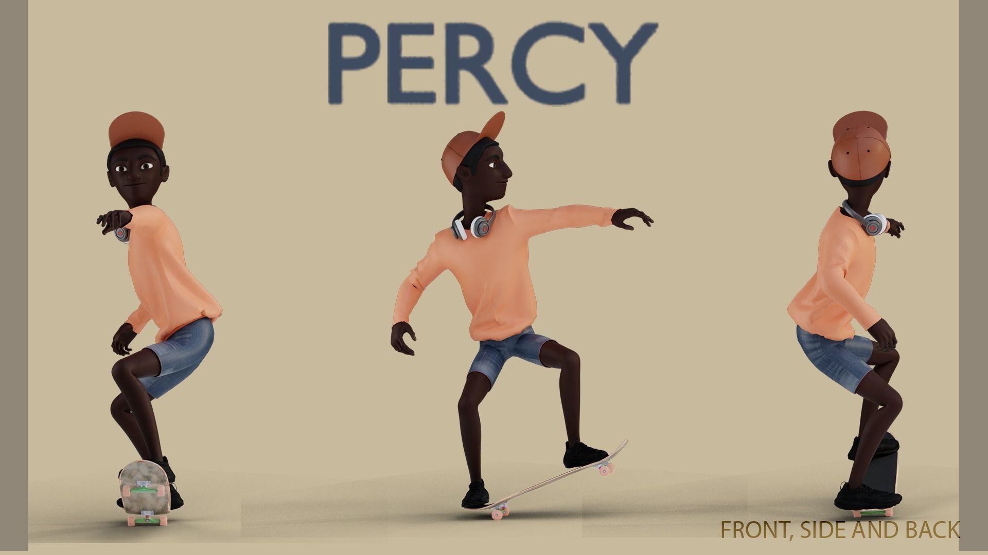 3D model PERCY RIG BLENDER VERSION VR / AR / low-poly | CGTrader