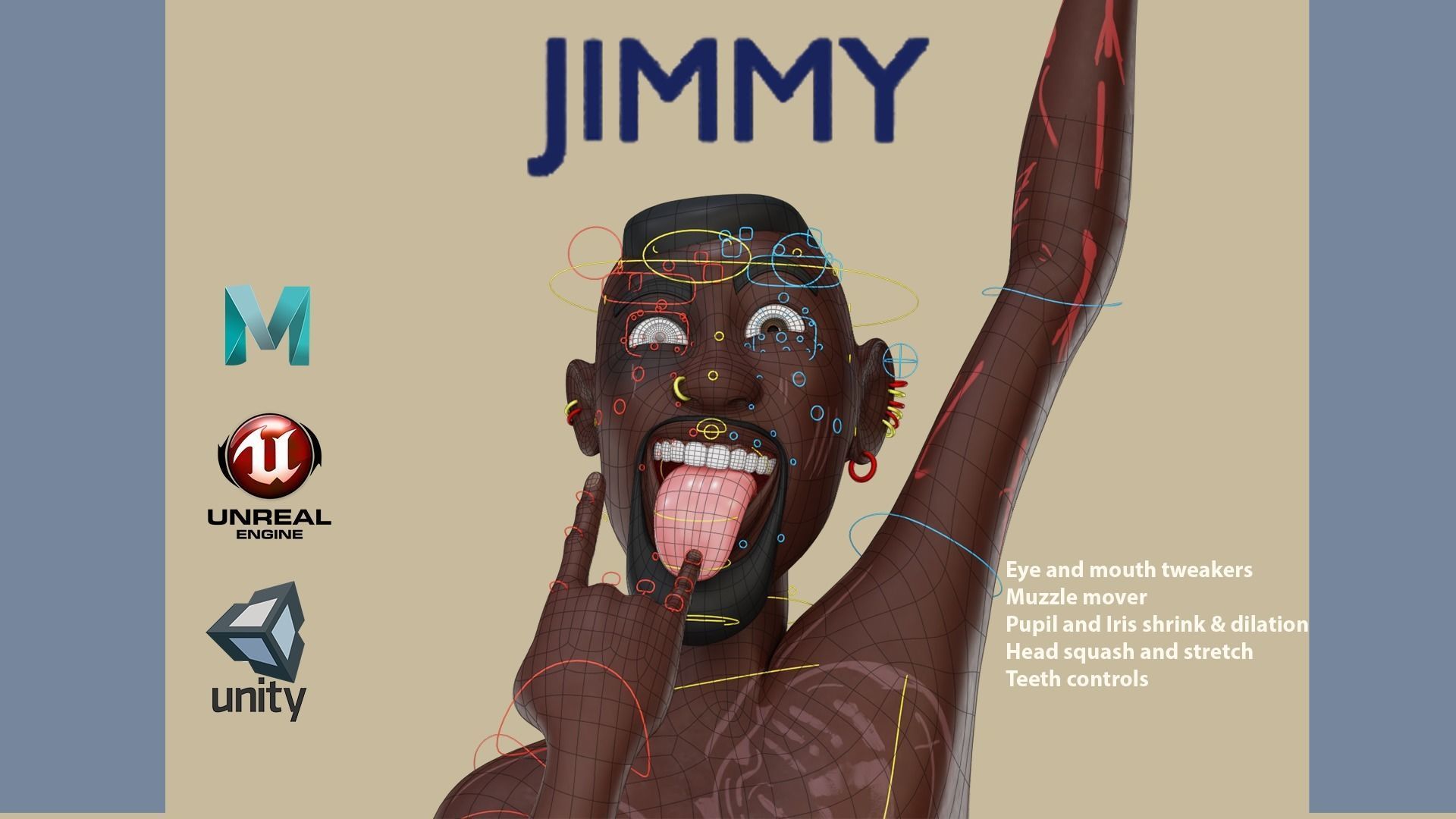 3D model JIMMY RIG MAYA VERSION VR / AR / low-poly | CGTrader