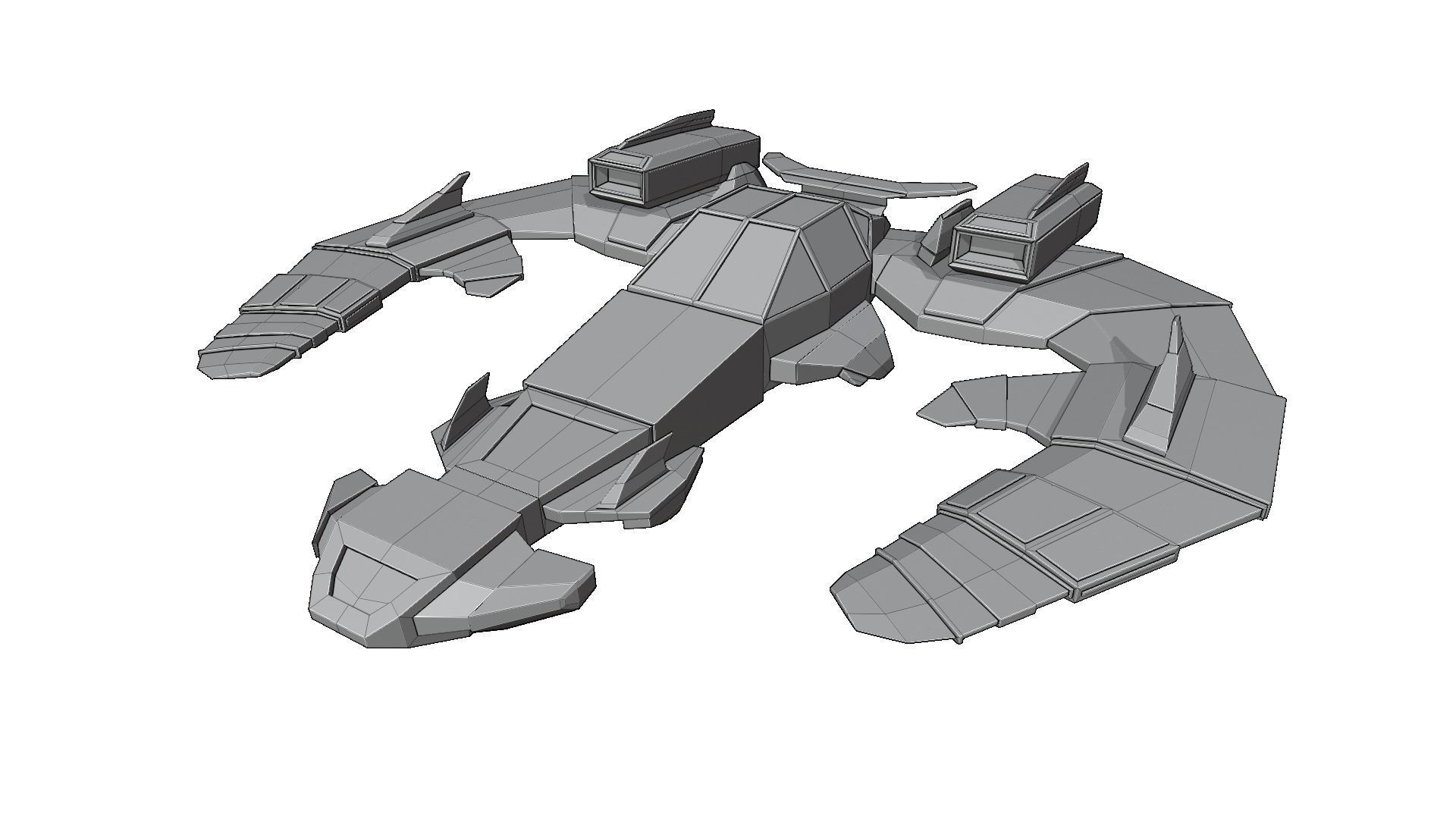 3D model Low-poly spaceship star wars VR / AR / low-poly | CGTrader