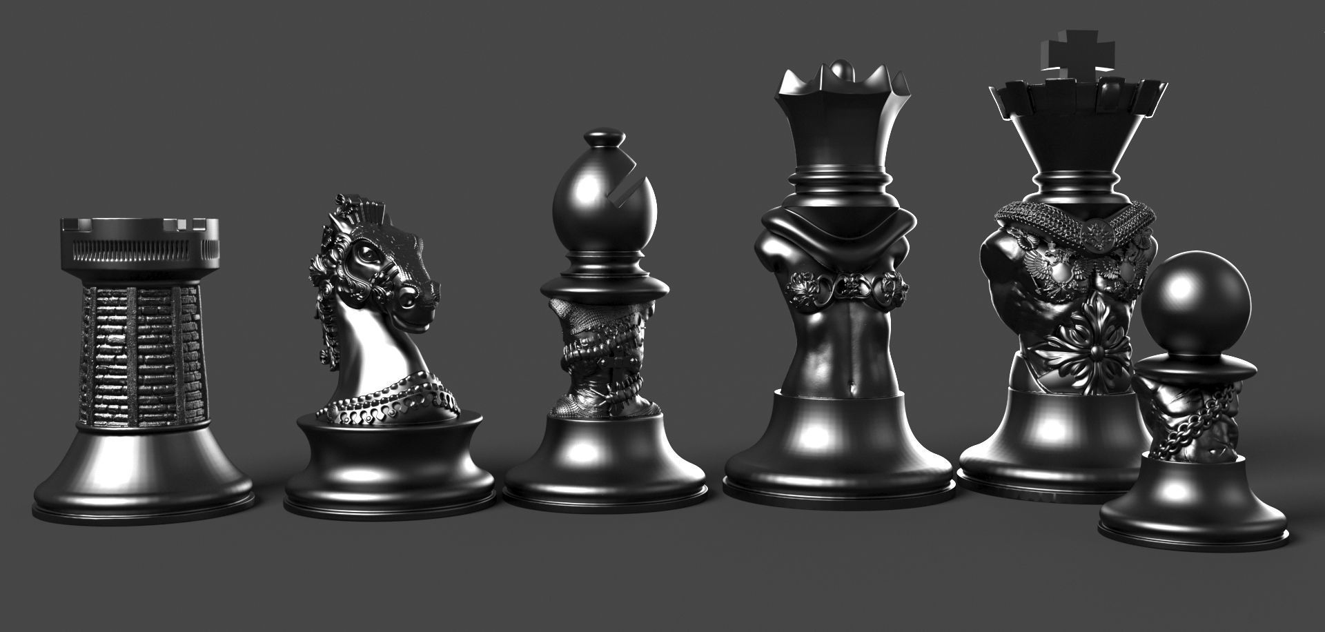 Chess Echec 3D model 3D printable | CGTrader