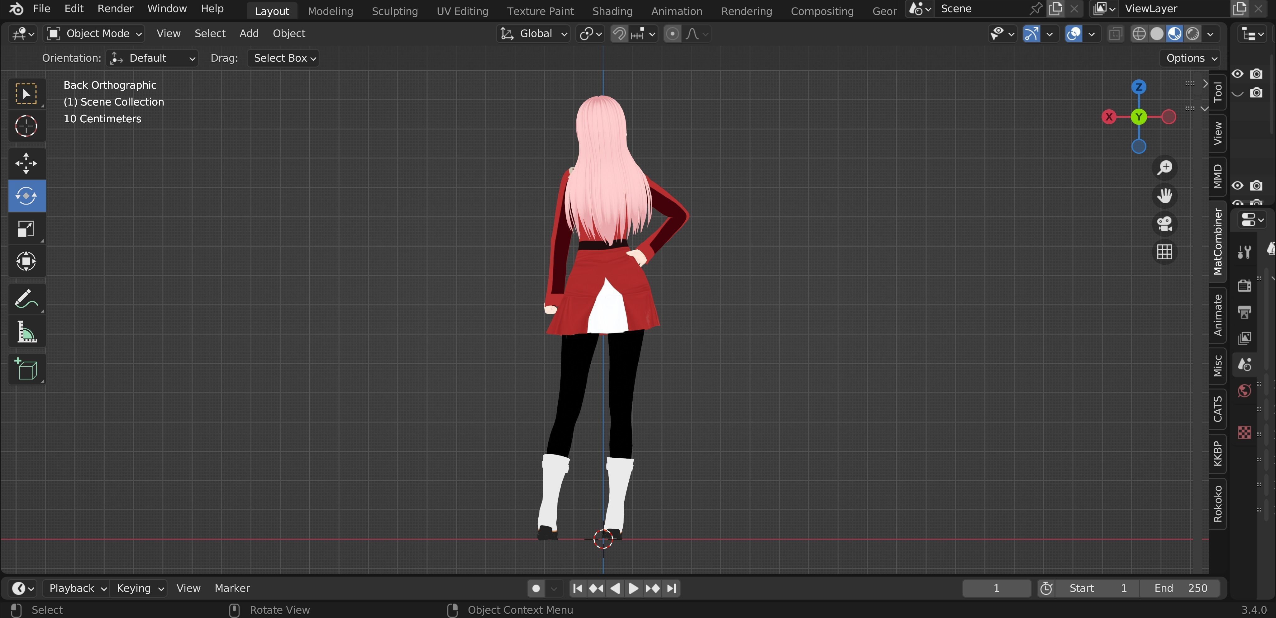 ZeroTwo 3D fan art from Darling in the FranXX blender-unity-fbx 3D ...