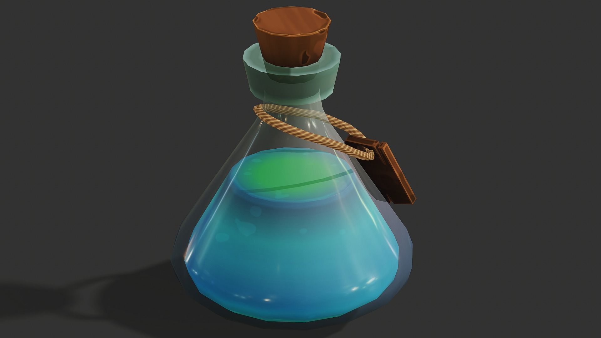 3D model Stylized Potion Bottle 01 - PBR Game Ready VR / AR / low-poly ...