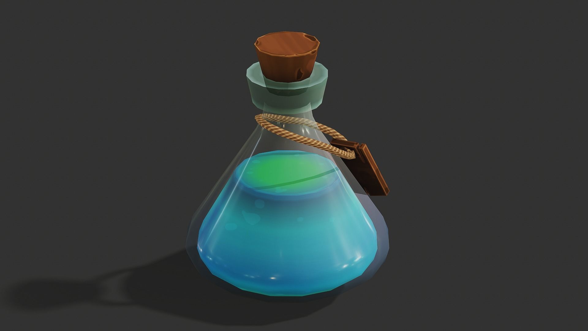 3D model Stylized Potion Bottle 01 - PBR Game Ready VR / AR / low-poly ...