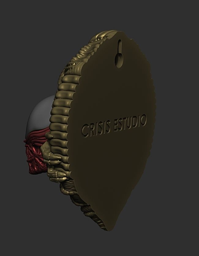 Alien Xenomorph big chap Wall Art Hanger for 3D Print 3D model 3D ...