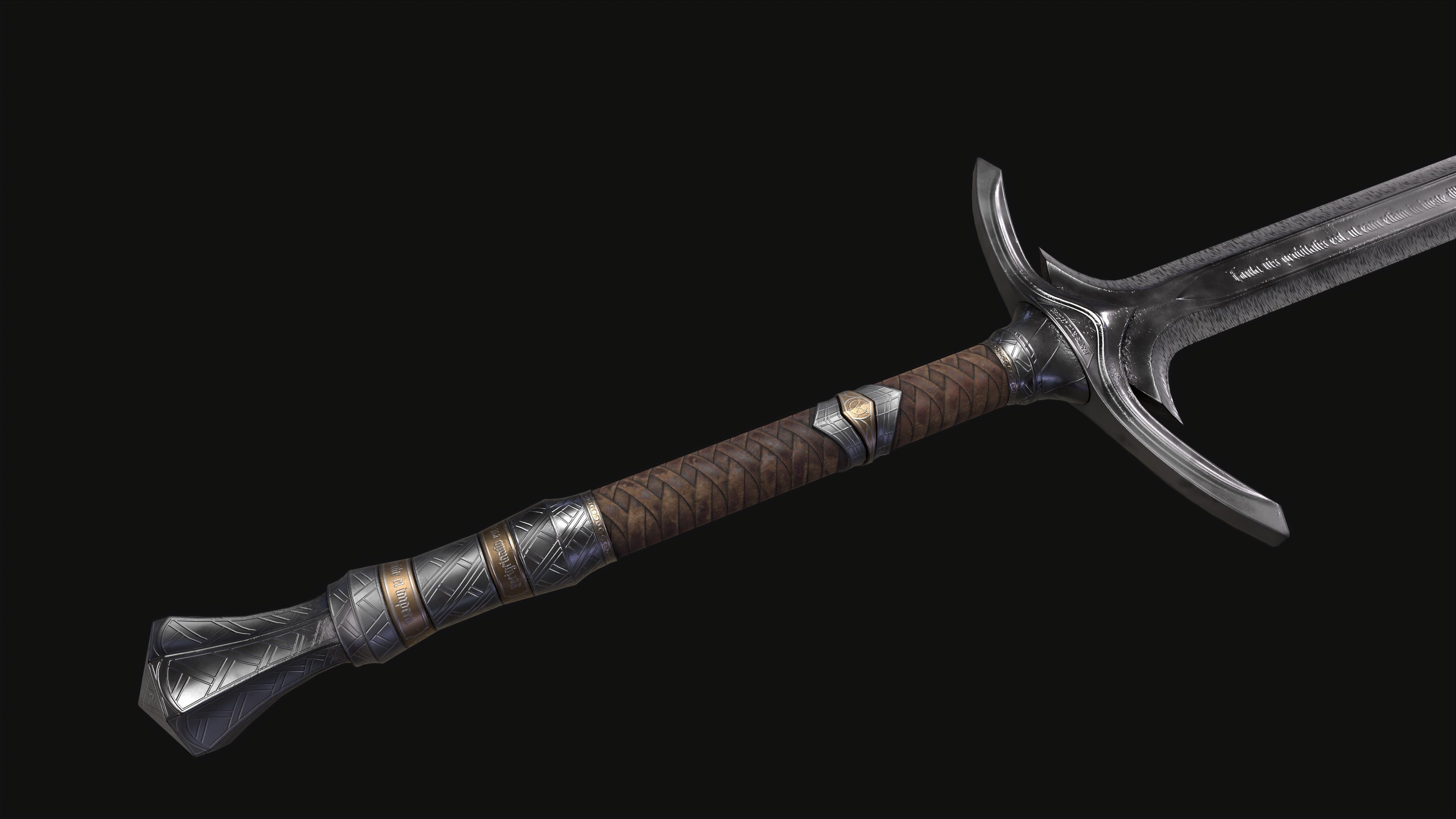 Realistic Medieval Sword free VR / AR / low-poly 3D model rigged | CGTrader