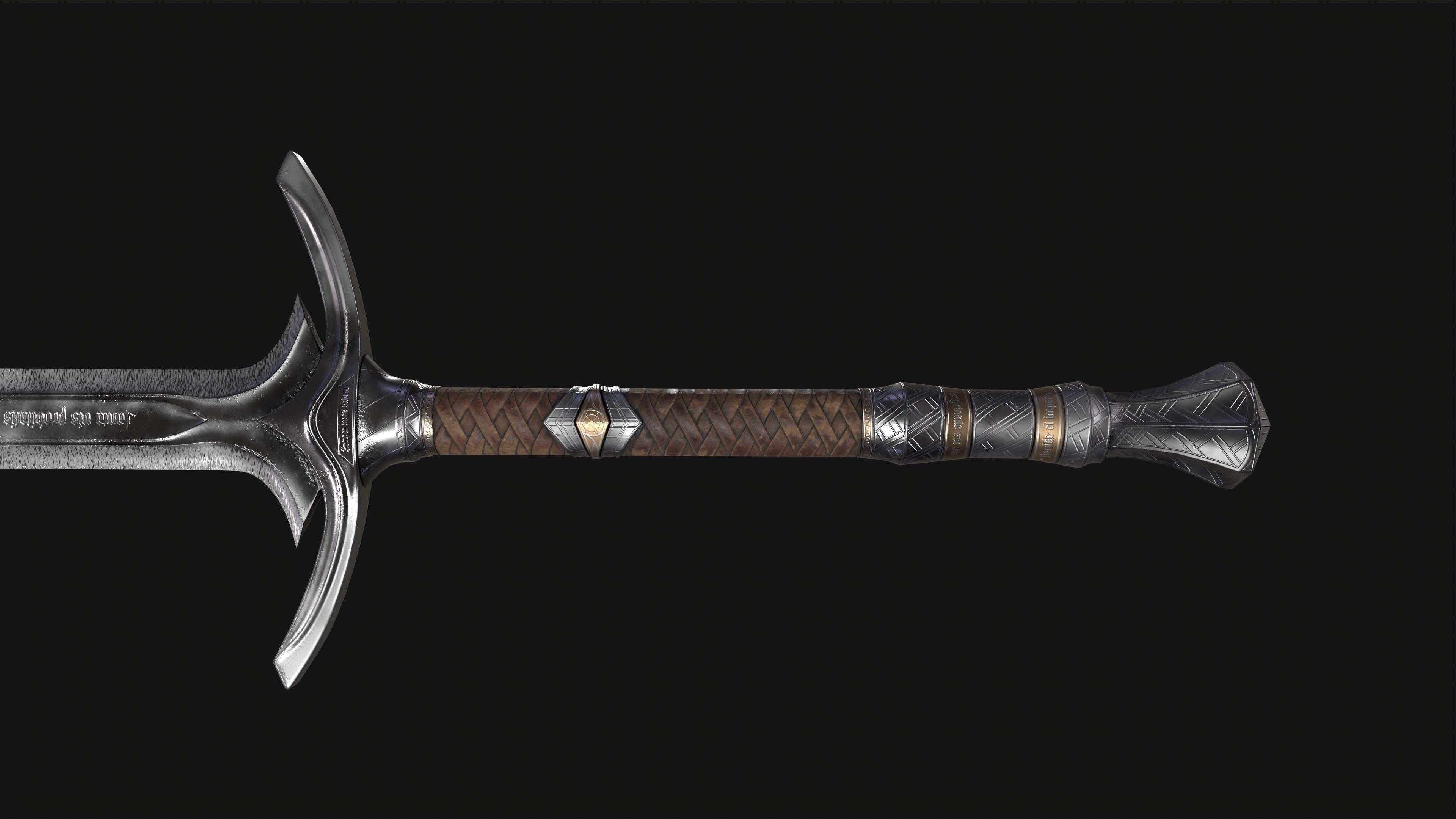 Realistic Medieval Sword free VR / AR / low-poly 3D model rigged | CGTrader