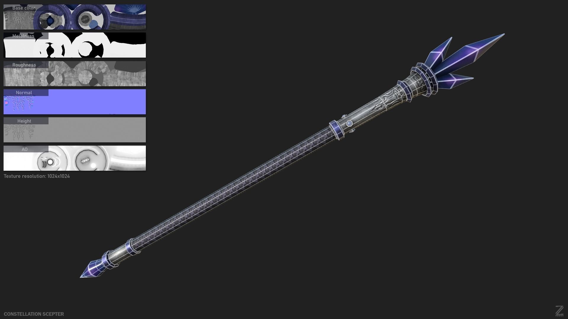 3D model Constellation scepter VR / AR / low-poly | CGTrader