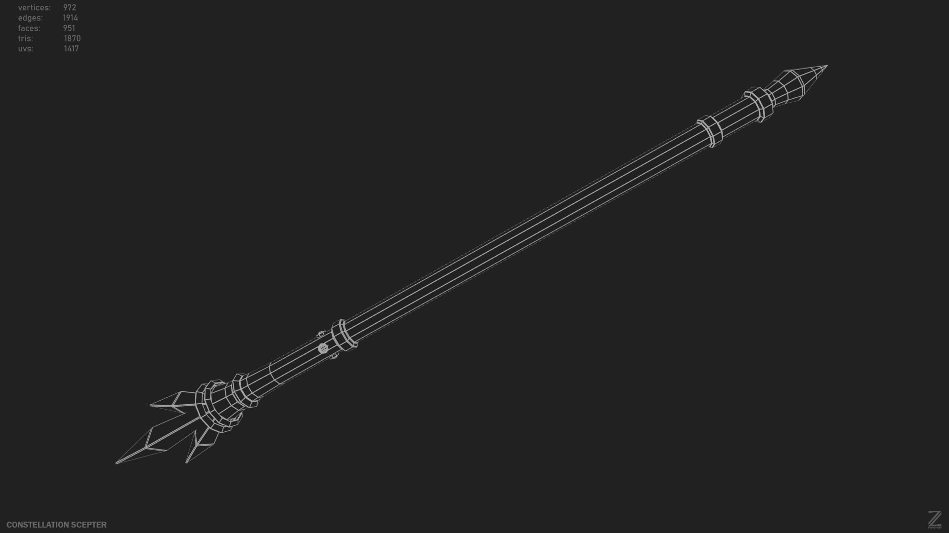 3D model Constellation scepter VR / AR / low-poly | CGTrader