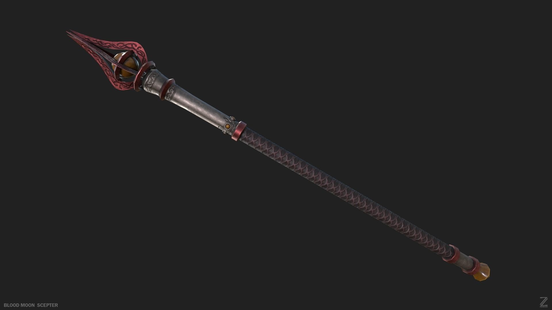 3D model Blood moon scepter VR / AR / low-poly | CGTrader