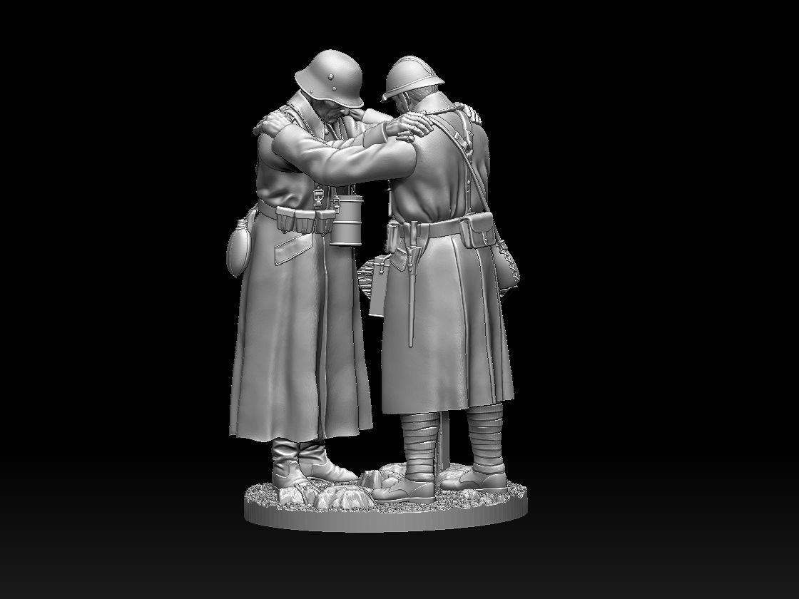 german french soldiers verdun 3D model 3D printable | CGTrader