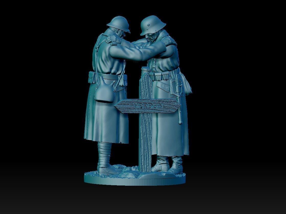 german french soldiers verdun 3D model 3D printable | CGTrader