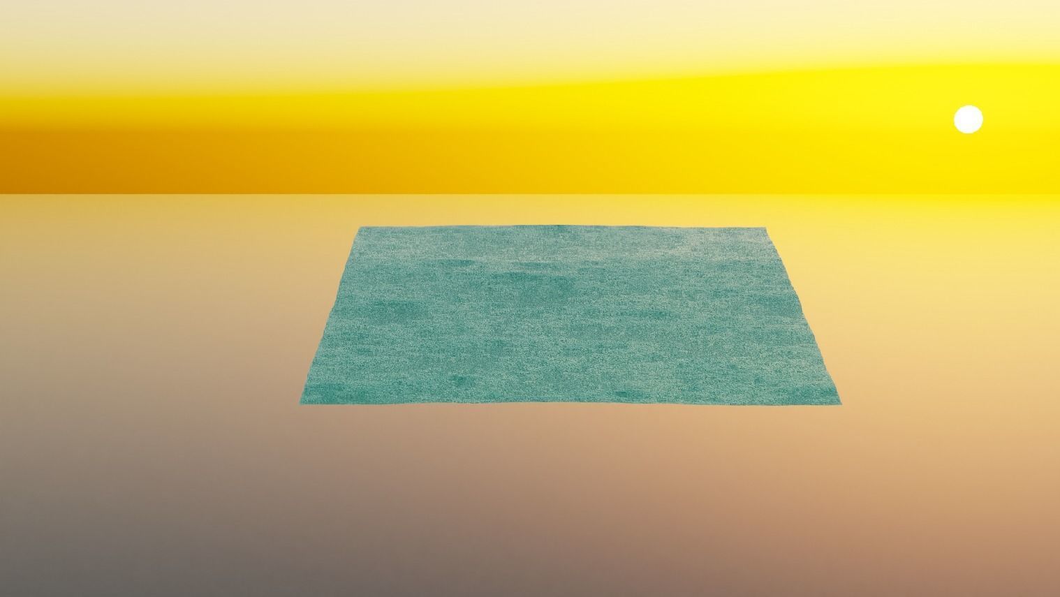 Oceans piece of paper in ocean at sunset free 3D model animated | CGTrader