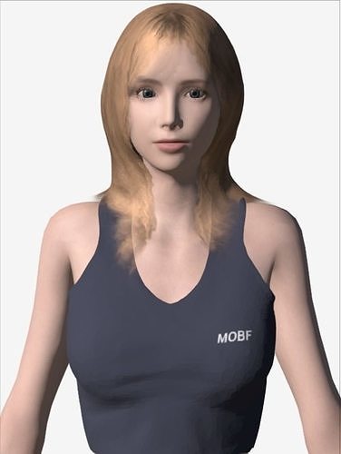 MOBF001 free VR / AR / low-poly 3D model animated rigged | CGTrader