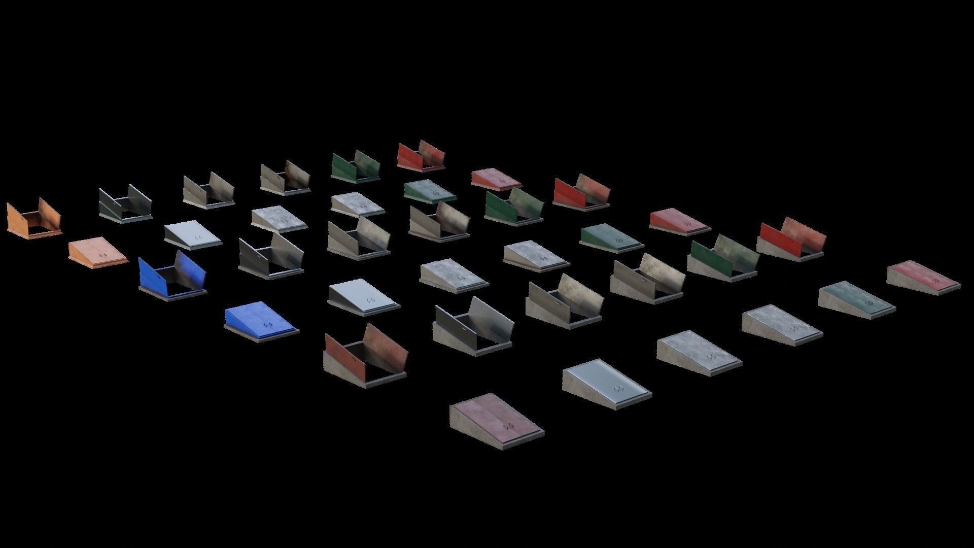 3D model Basement Entrance Pack VR / AR / low-poly | CGTrader