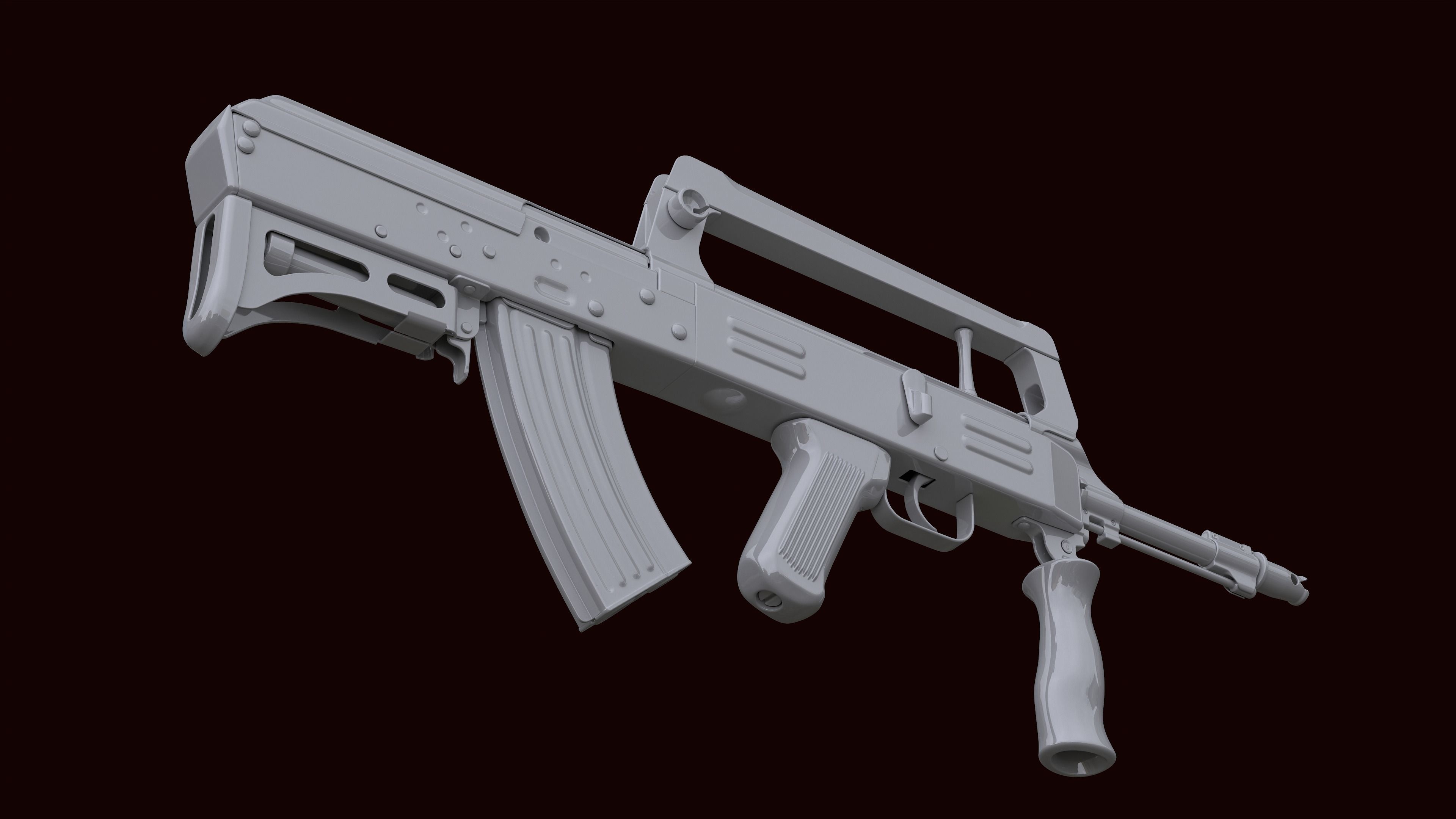 Norinco Type 86s - HighPoly ak rifle free 3D model | CGTrader