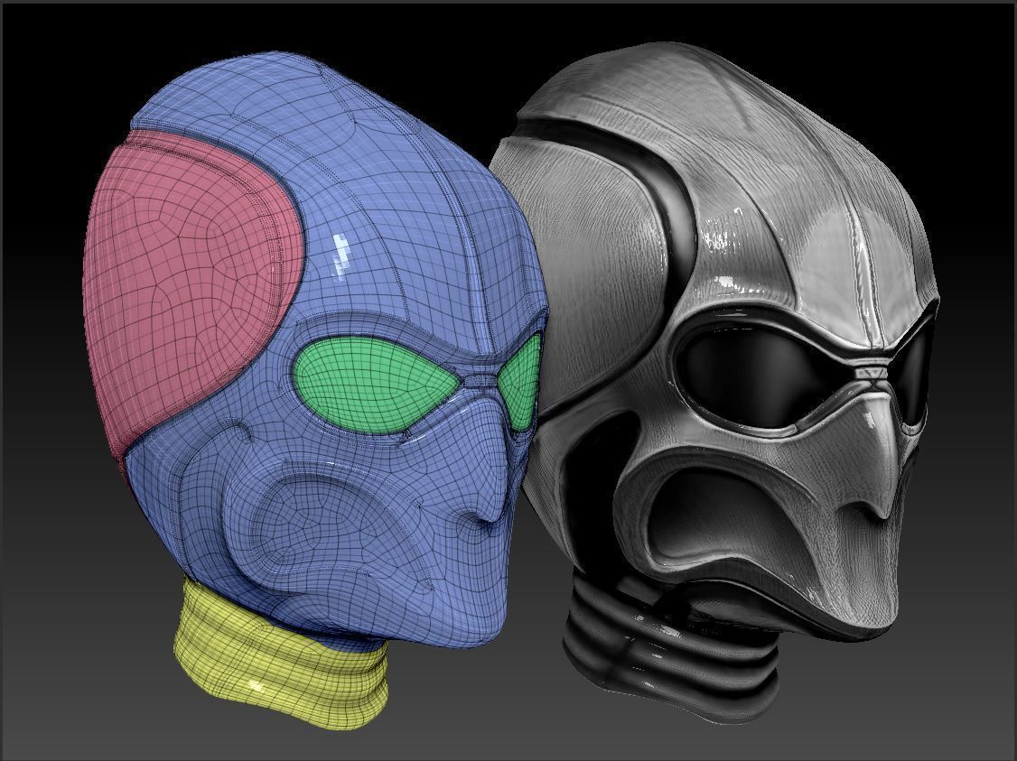 3D model Alien Helmet two colors VR / AR / low-poly | CGTrader