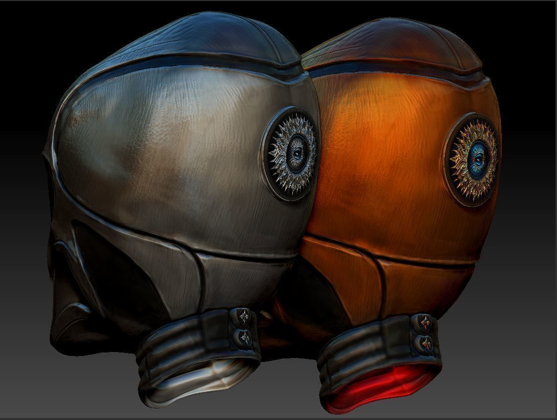 3D model Alien Helmet two colors VR / AR / low-poly | CGTrader