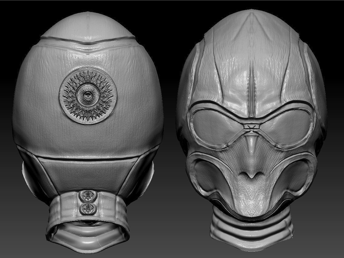 3D model Alien Helmet two colors VR / AR / low-poly | CGTrader