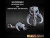 3D PRINTABLE MYTHOSAUR SKULL SORGAN FROG WALKING THE MANDALORIAN 3D ...