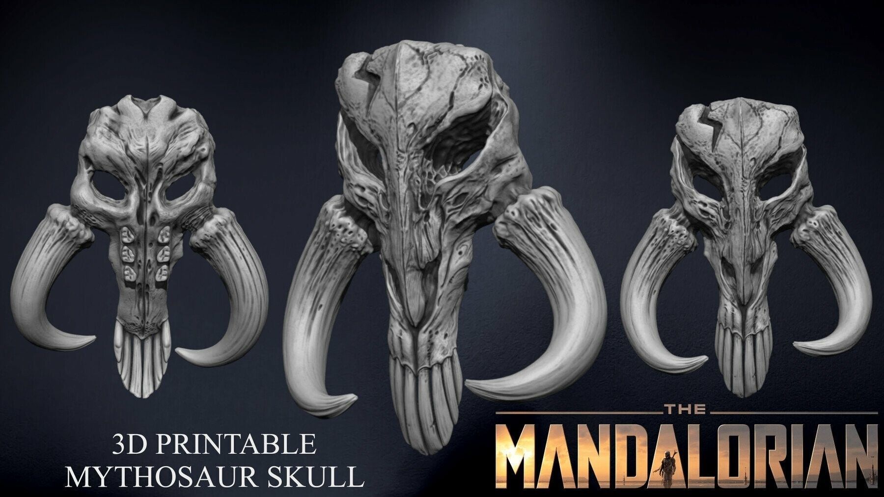 3D PRINTABLE MYTHOSAUR SKULL SORGAN FROG WALKING THE MANDALORIAN 3D ...