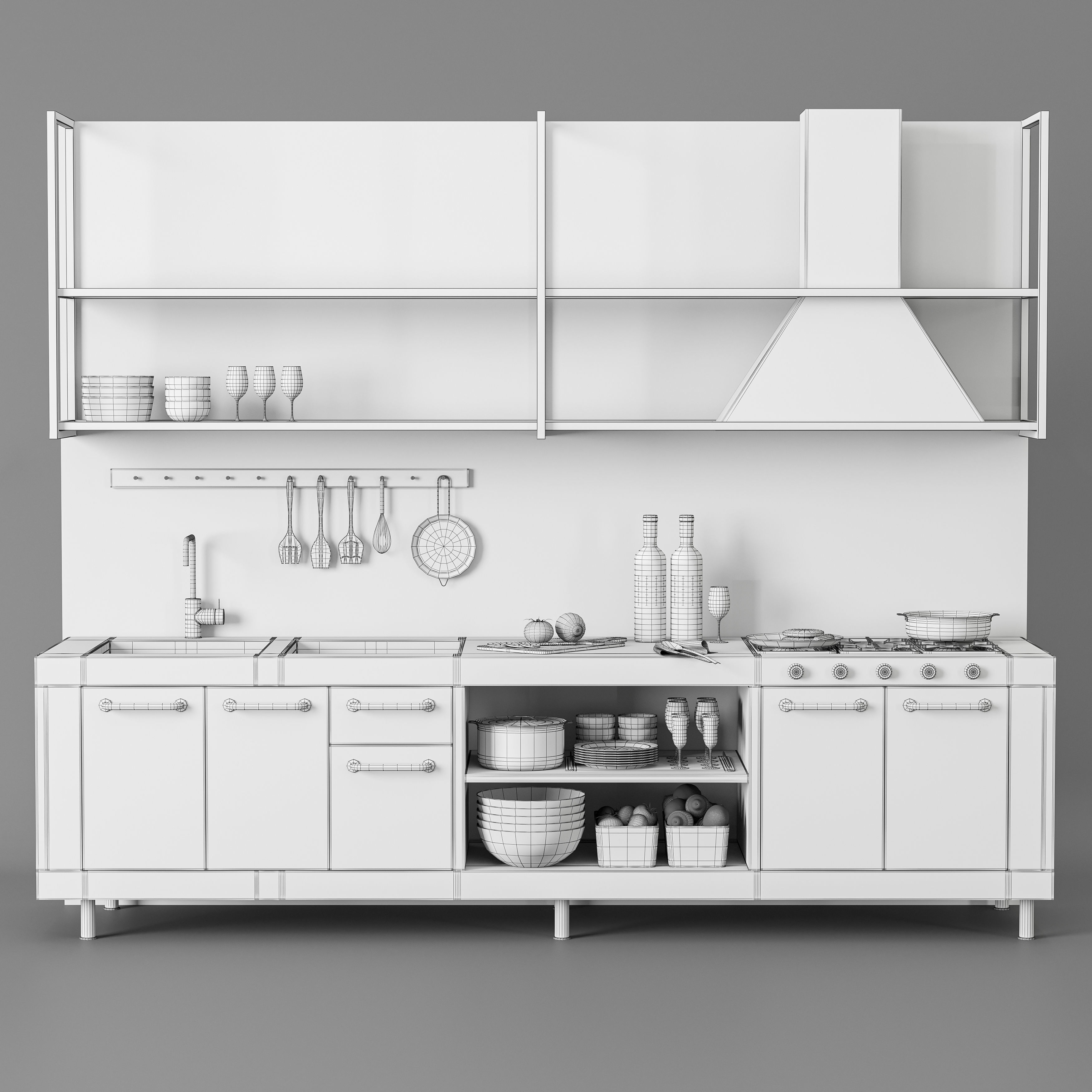 Restaurants Kitchen 2 3D model | CGTrader