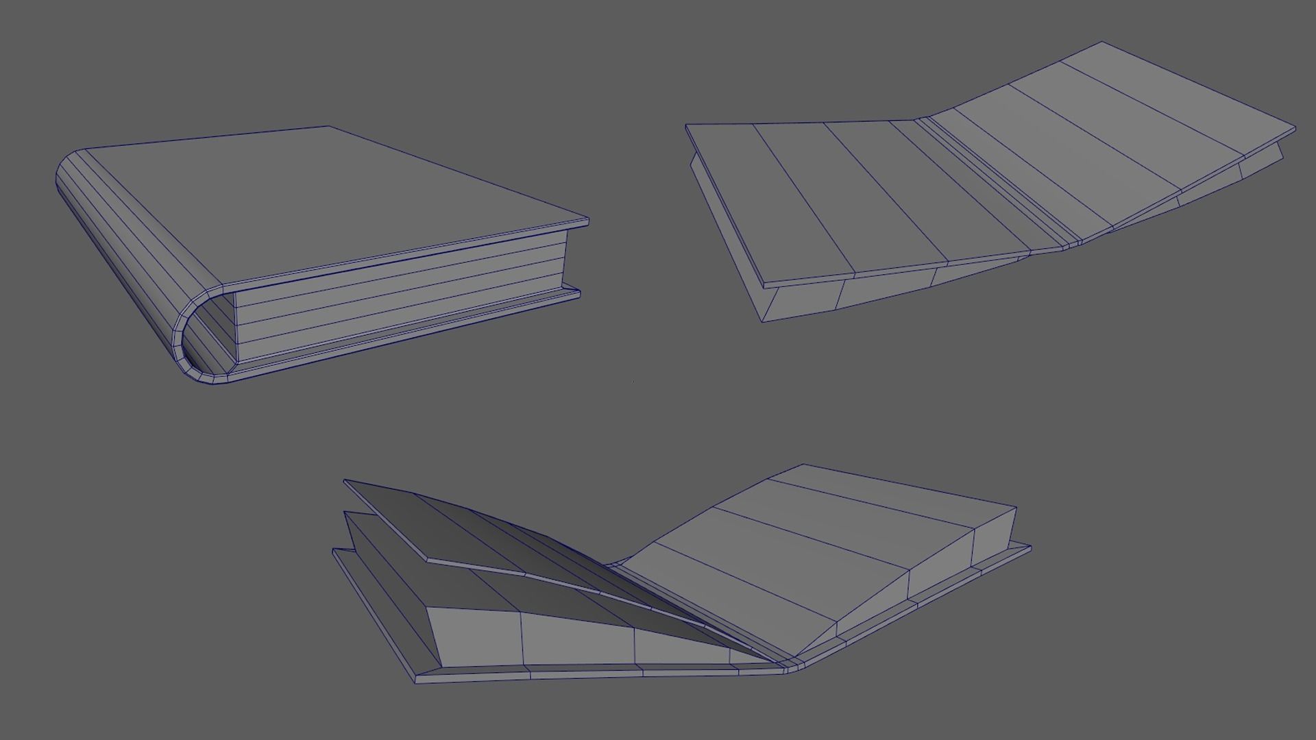 2-type of Books Set free VR / AR / low-poly 3D model | CGTrader