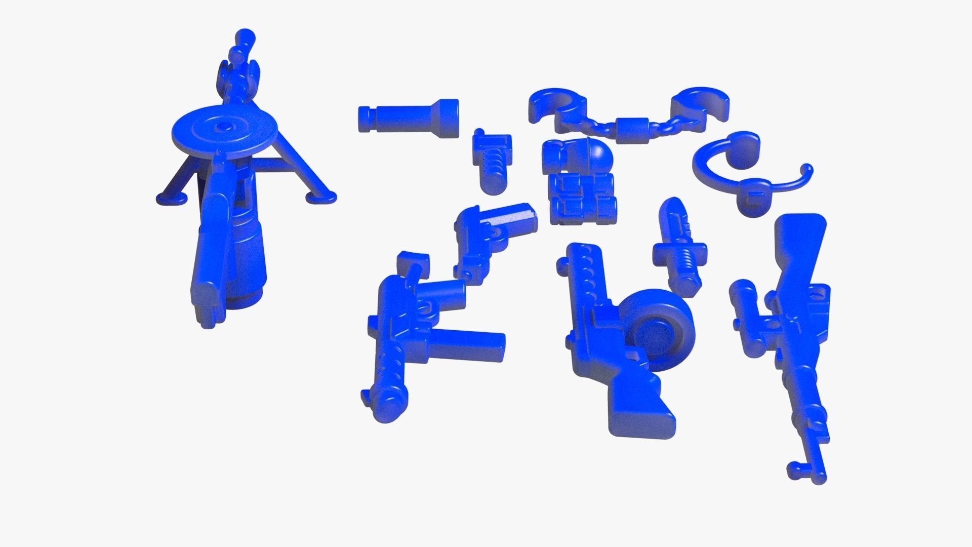 Lego Realsize 3D Scan Weapons Collection 3D model | CGTrader