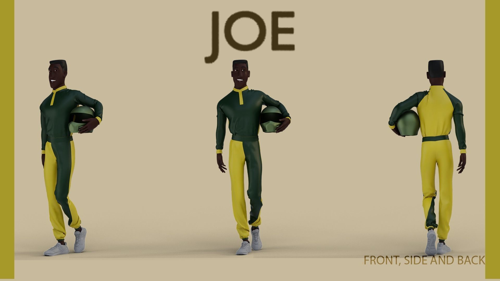 3D model JOE RIG MAYA VERSION VR / AR / low-poly | CGTrader