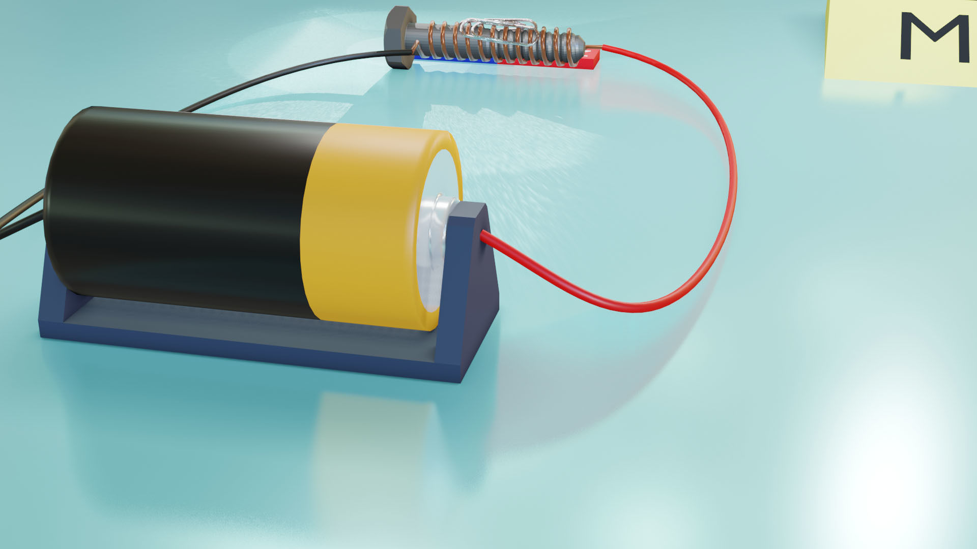 3D model Electro Magnet Circuit Science Project VR / AR / low-poly ...