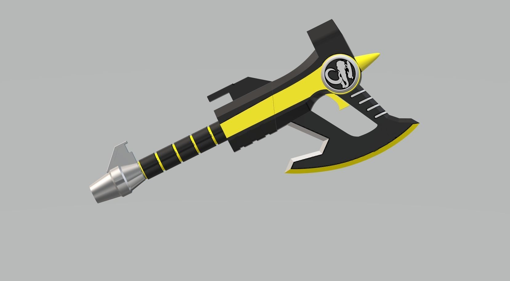 Black Ranger Mammoth Axe MMPR 3D model 3D printable | CGTrader