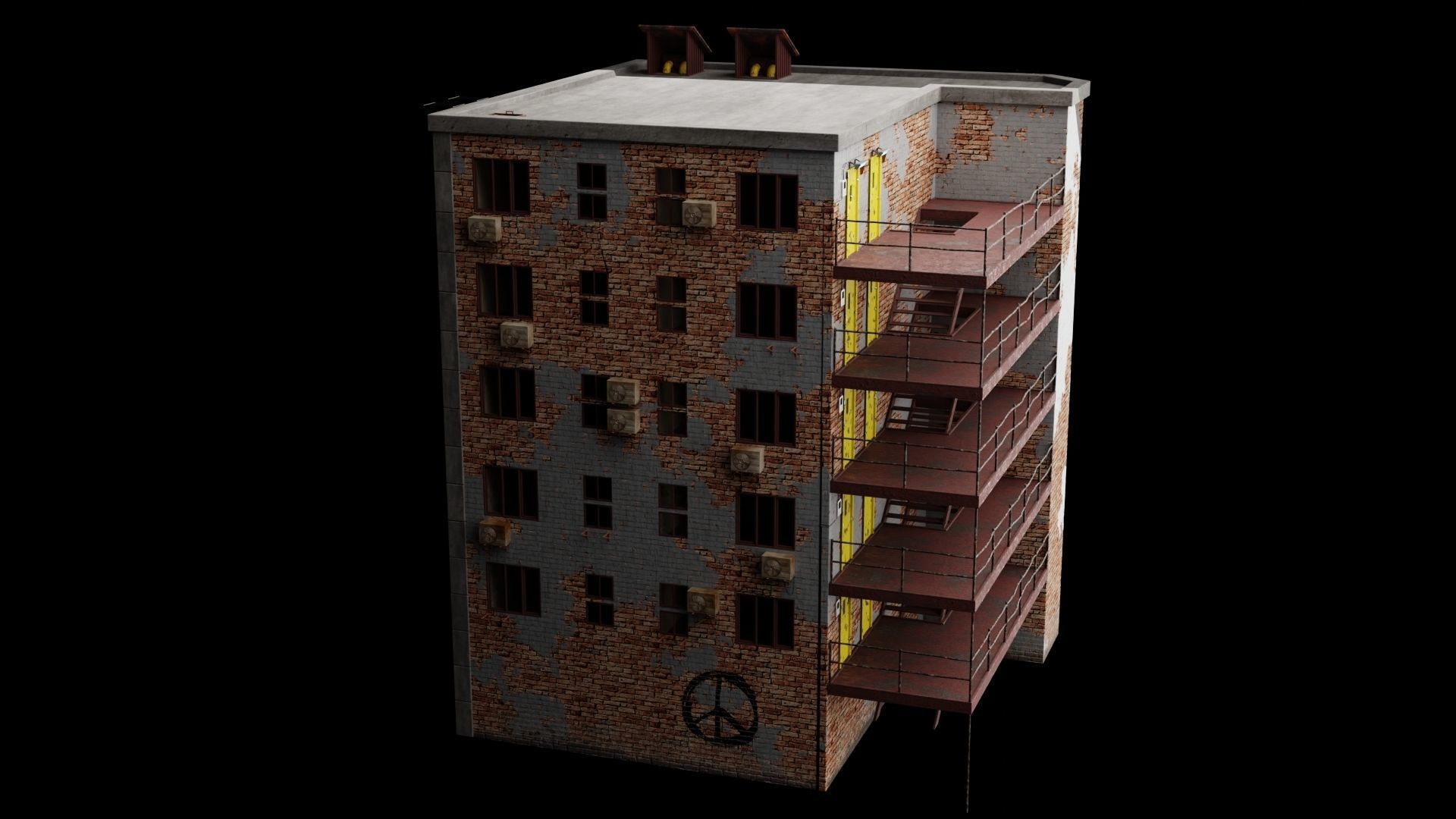 Cyberpunk Building free 3D model | CGTrader