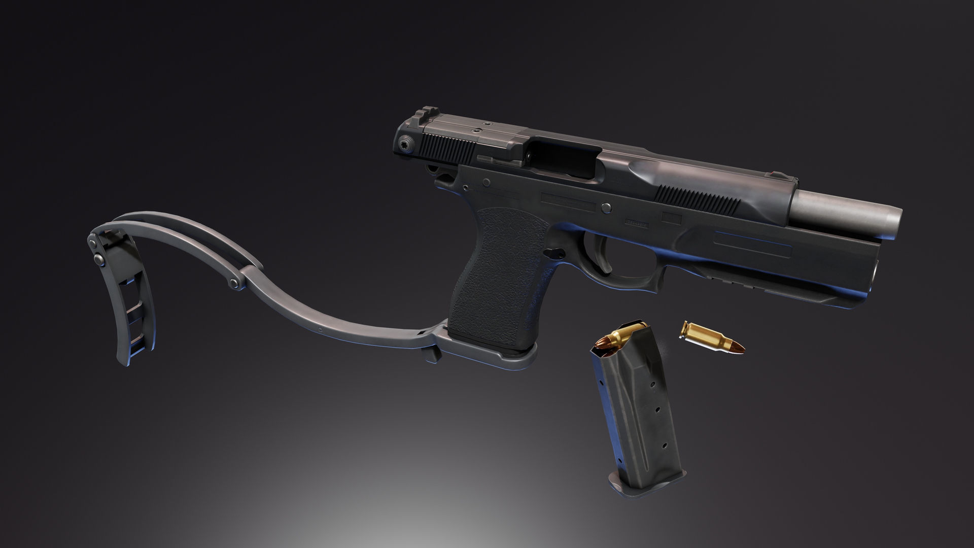 3D model FK Brno and PSD Handgun VR / AR / low-poly | CGTrader