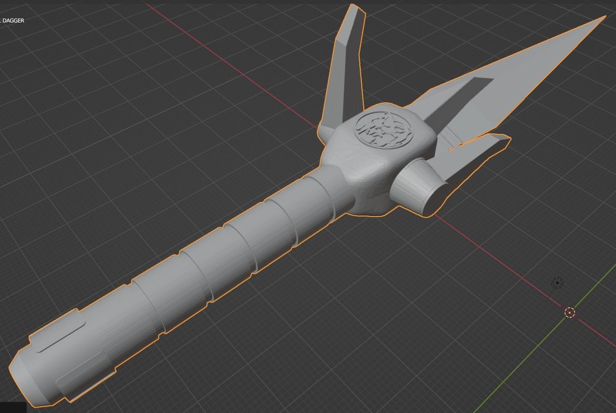 Yellow Ranger Sabretooth Dagger MMPR 3D model 3D printable | CGTrader
