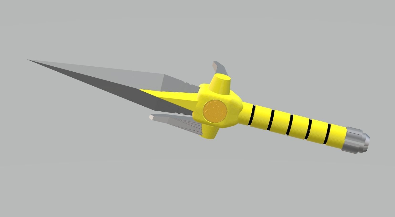 Yellow Ranger Sabretooth Dagger MMPR 3D model 3D printable | CGTrader
