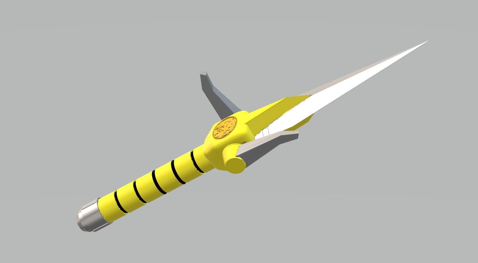 Yellow Ranger Sabretooth Dagger MMPR 3D model 3D printable | CGTrader