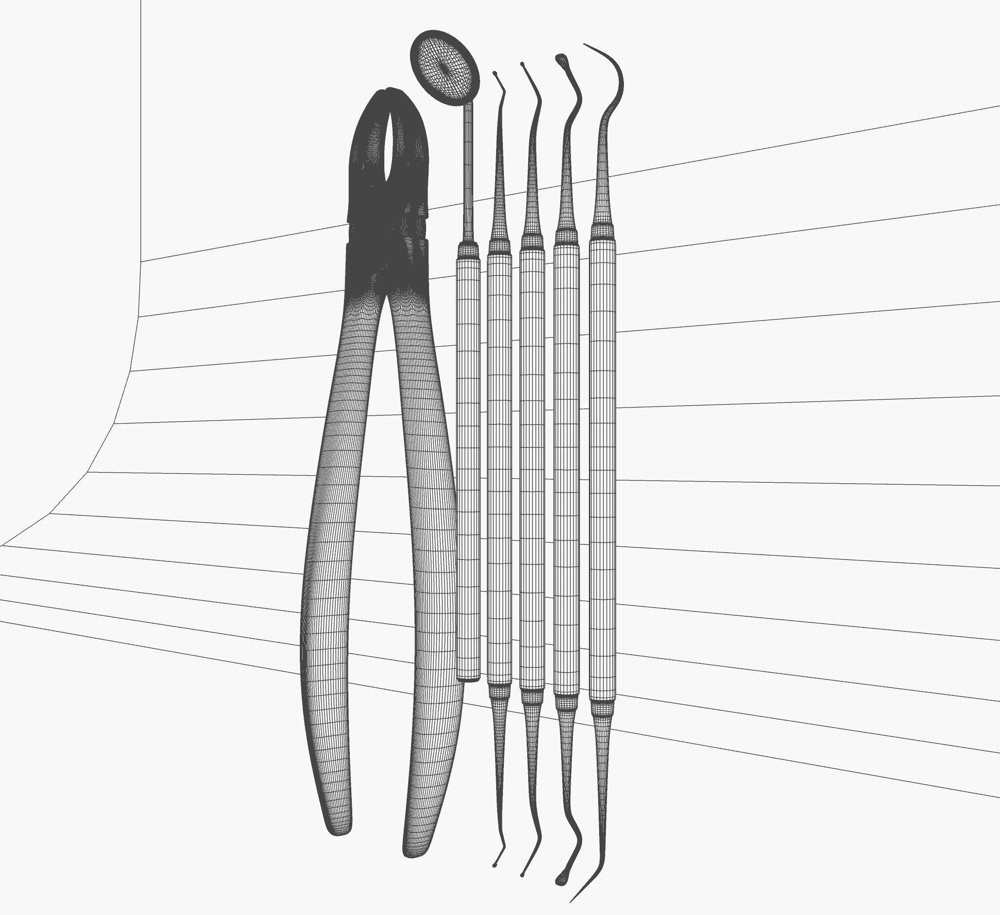 Dentist Instrument Tools 3D model | CGTrader