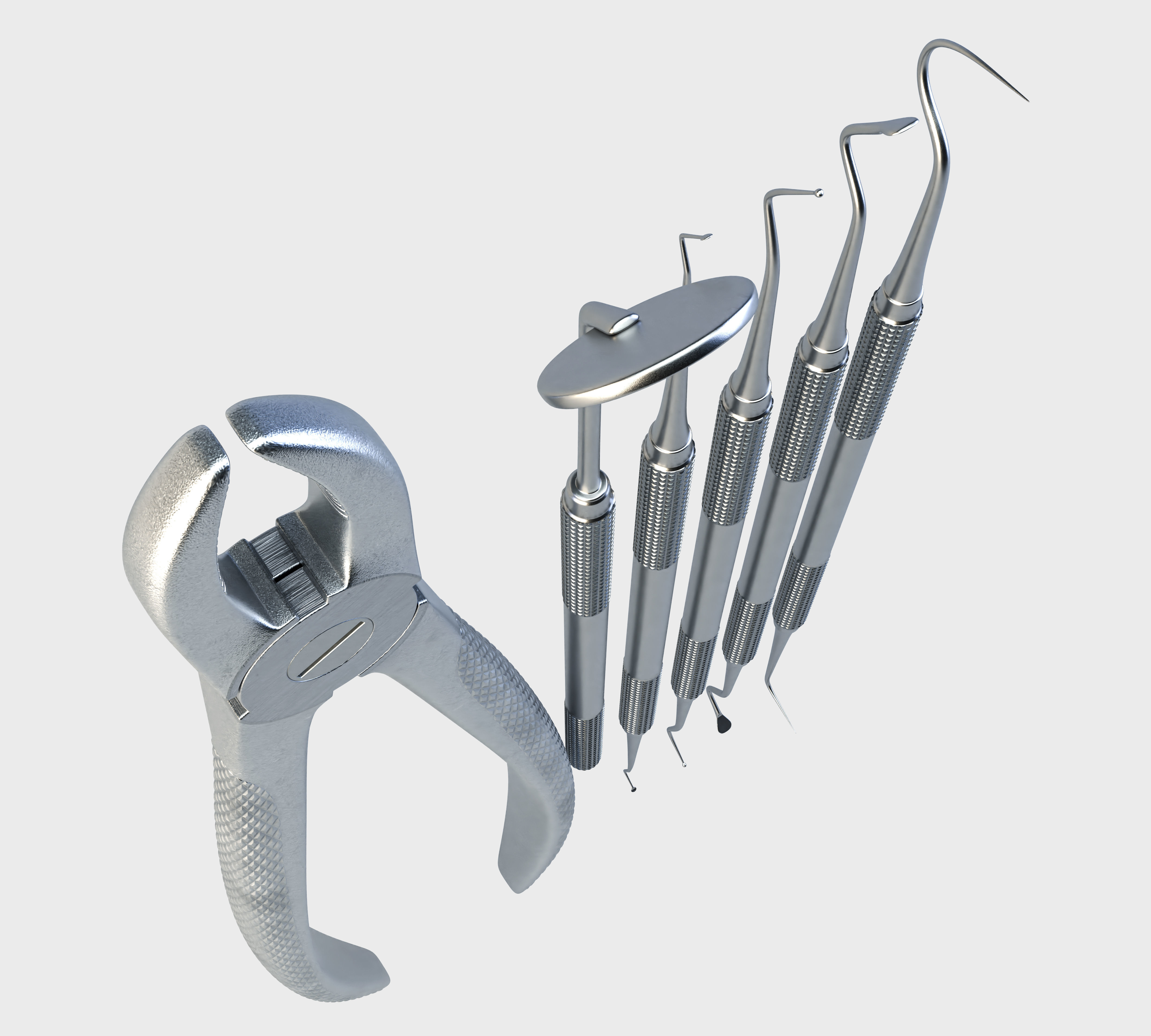 Dentist Instrument Tools 3D model | CGTrader