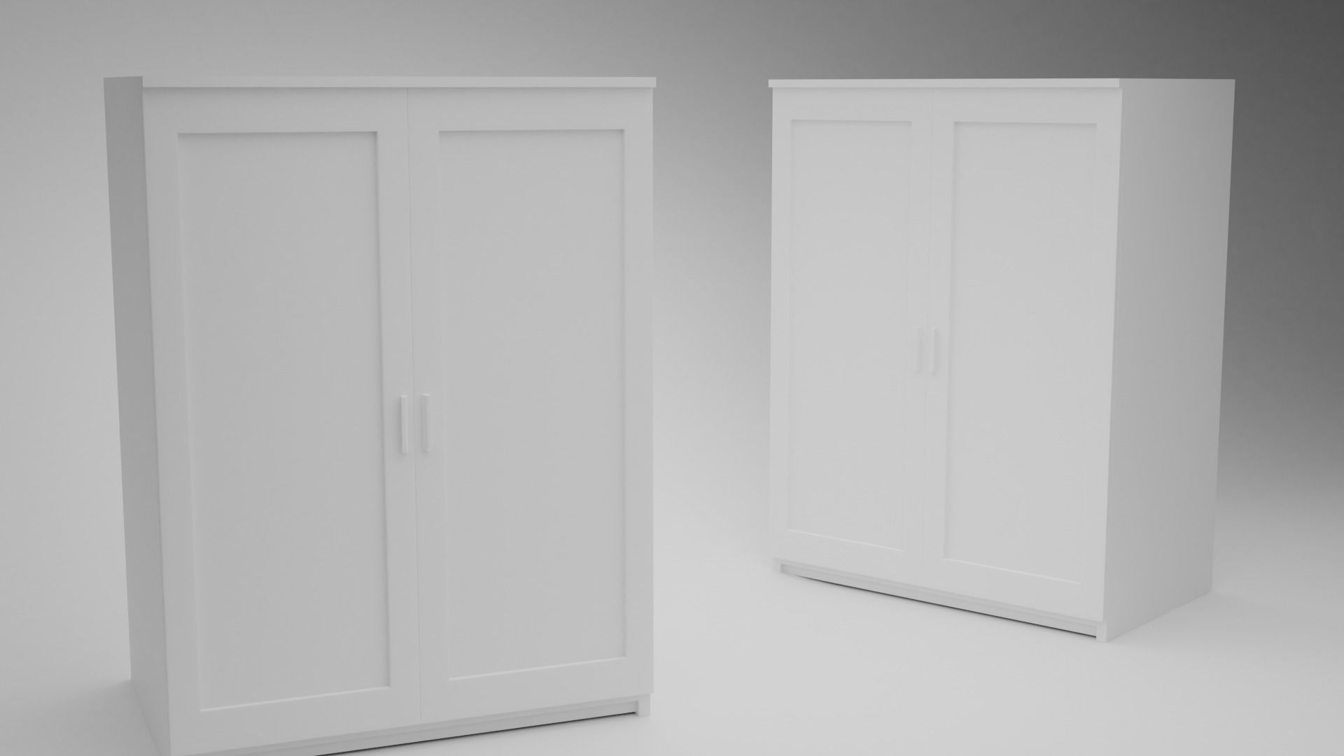 IKEA BRIMNES Wardrobe 3D model rigged | CGTrader