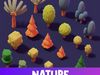 3D model Nature - Tree Pack 02 Stylized 3D Game Assets VR / AR / low ...