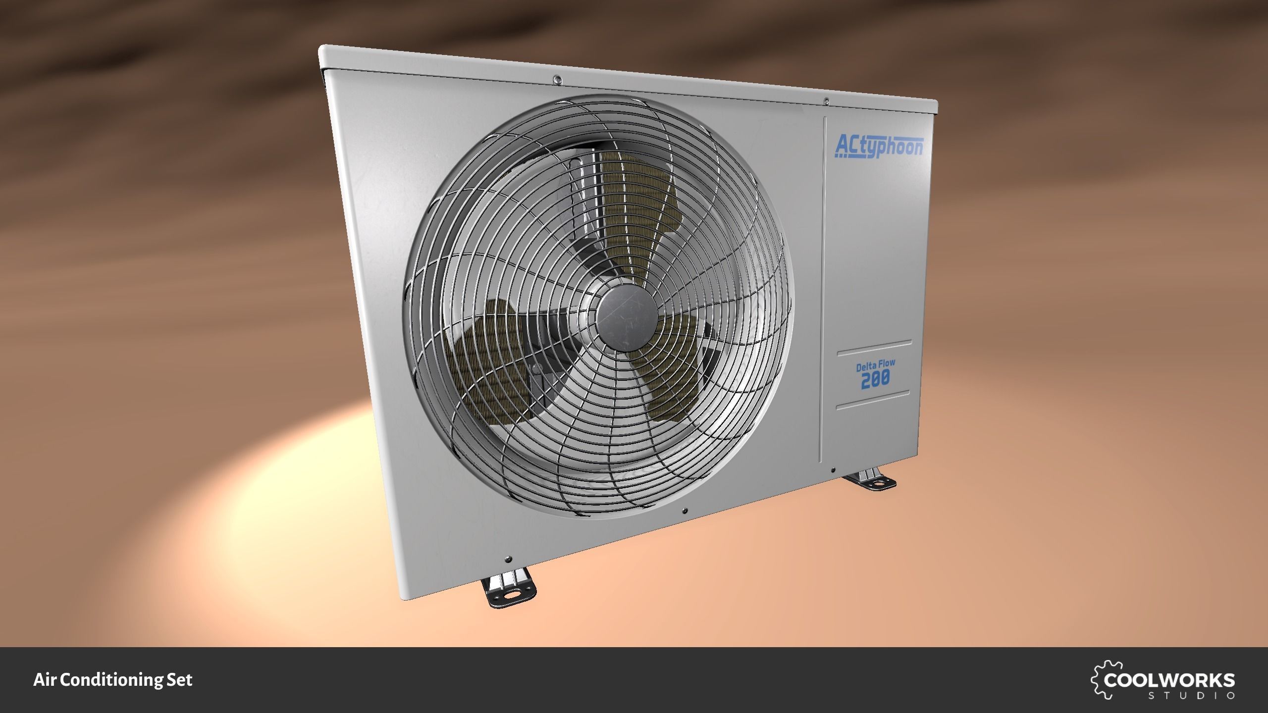 3D model Air Conditioning Unit Set VR / AR / low-poly | CGTrader