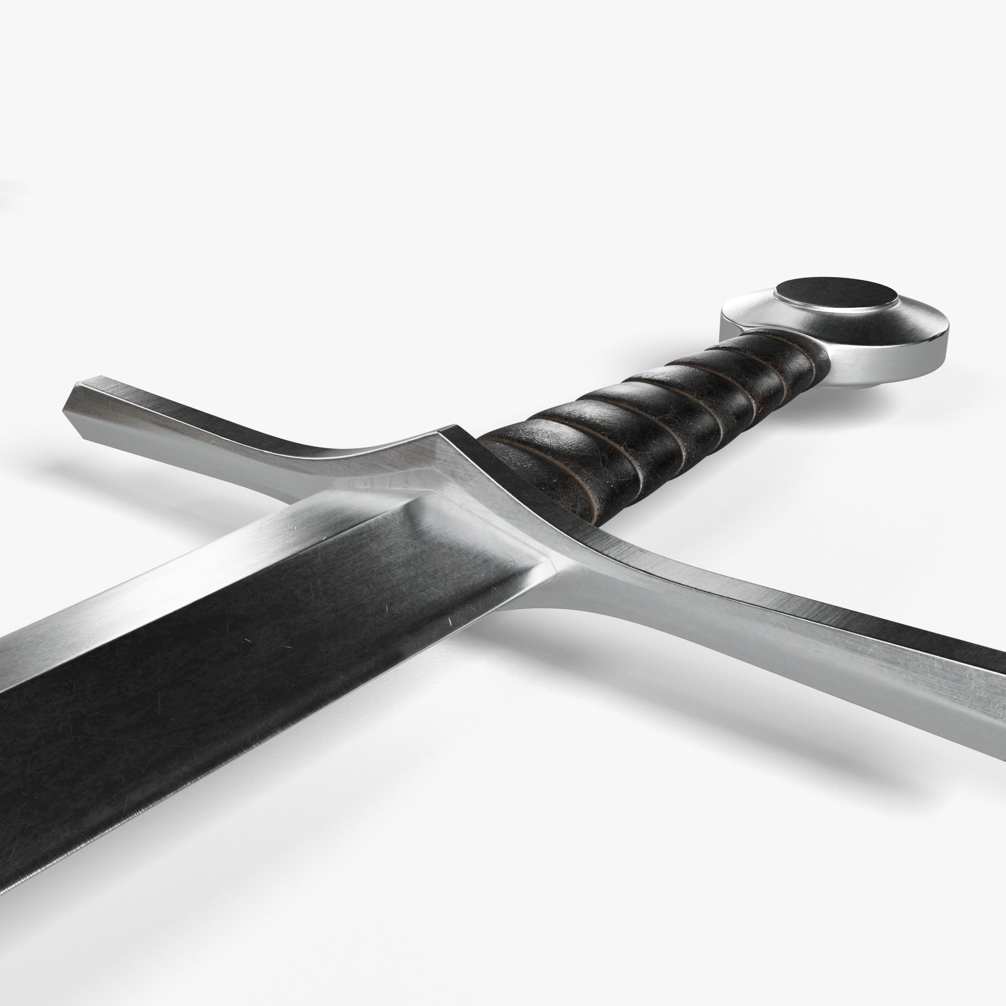 Medieval Sword 05 plus old texture and sheath 3D model rigged | CGTrader