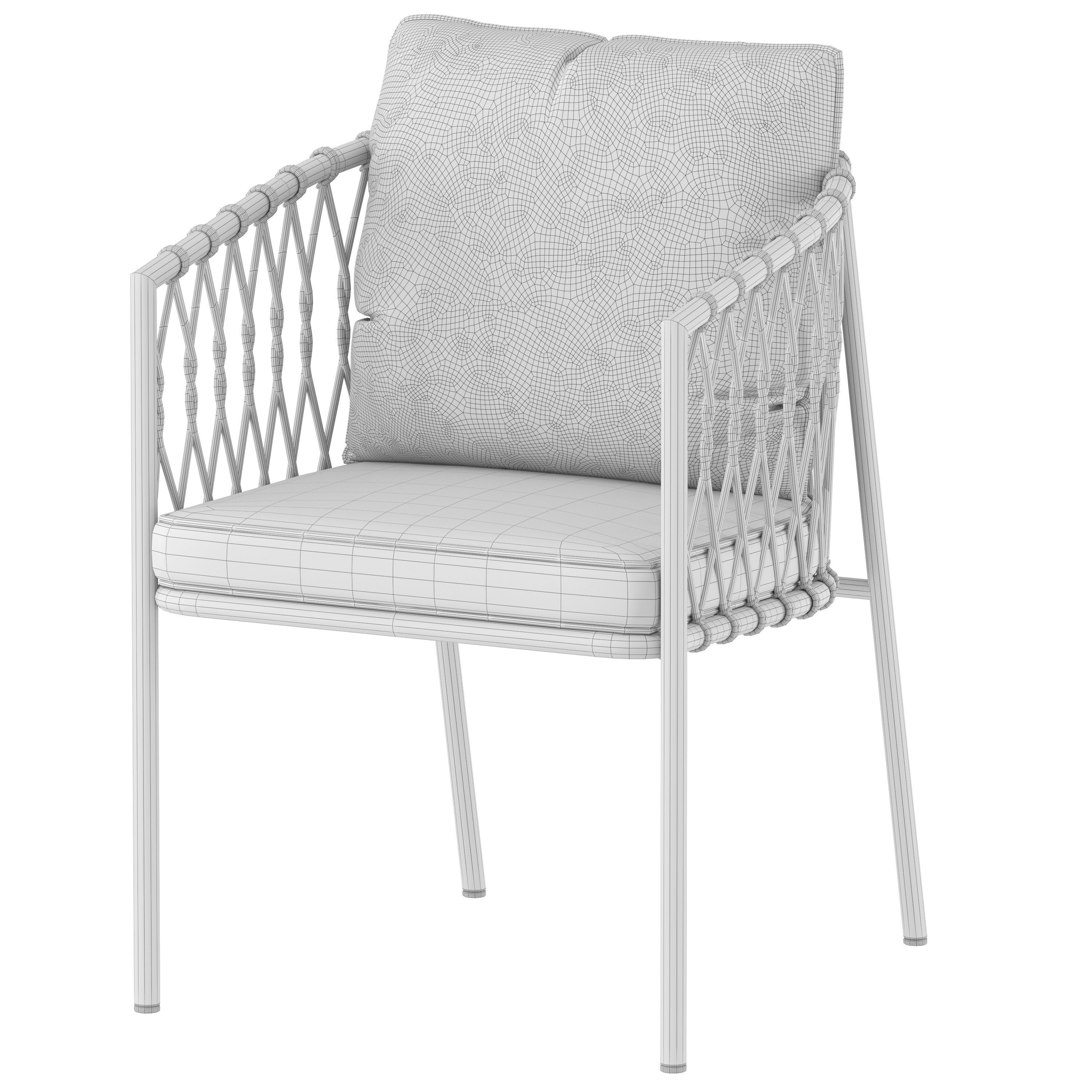 sette garden orka table and chair 3D model | CGTrader