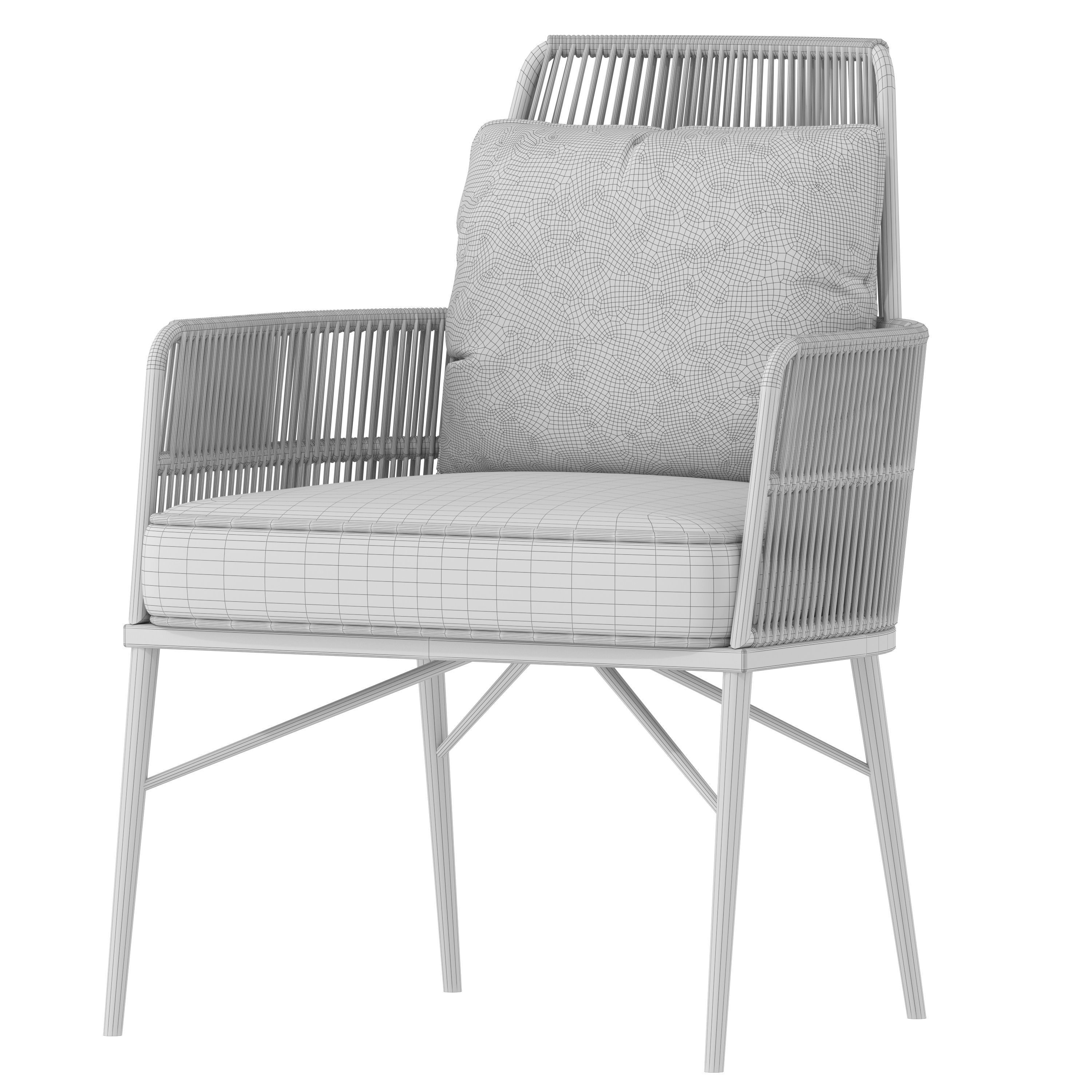 sette garden tron table and chair 3D model | CGTrader