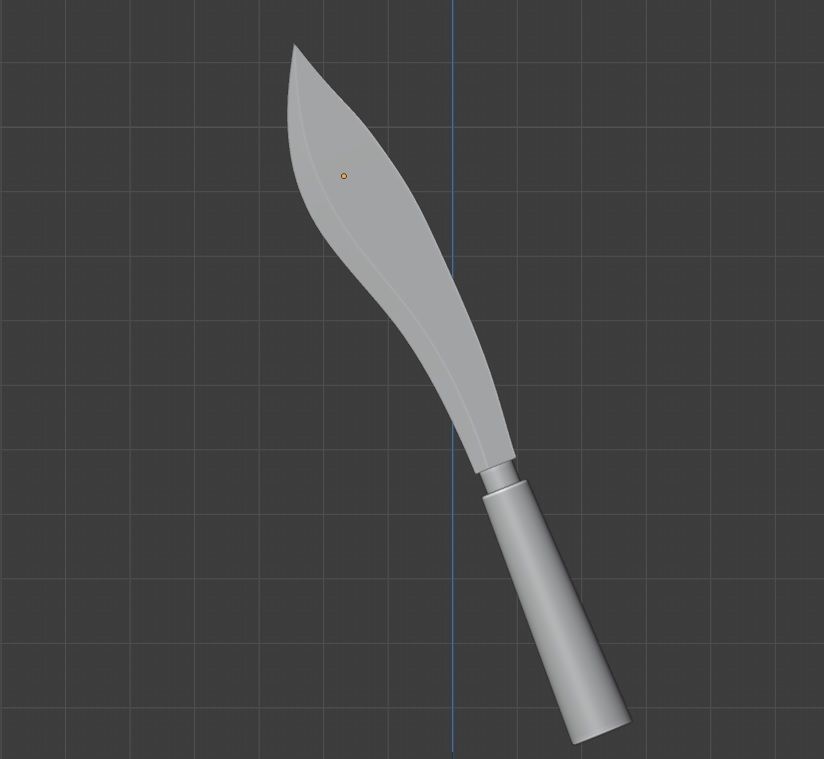Knife steel weapon handle wood low-poly for free free 3D model | CGTrader